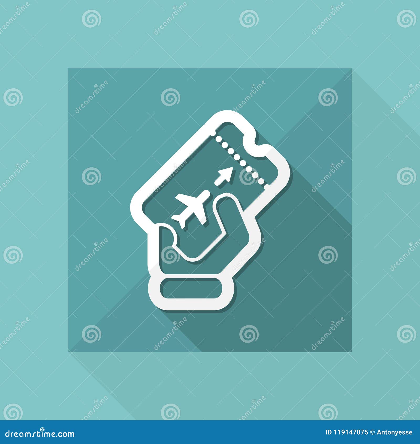 Airfare icon stock vector. Illustration of aircraft - 119147075