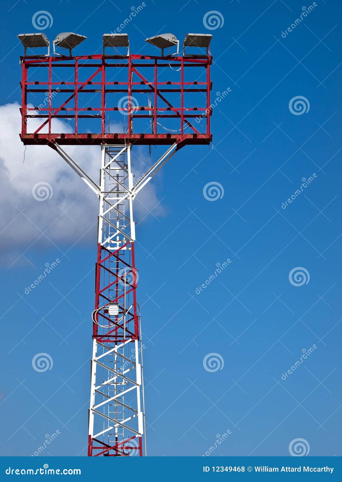 Airfield Lighting Pylon stock photo. Image of floodlight - 12349468