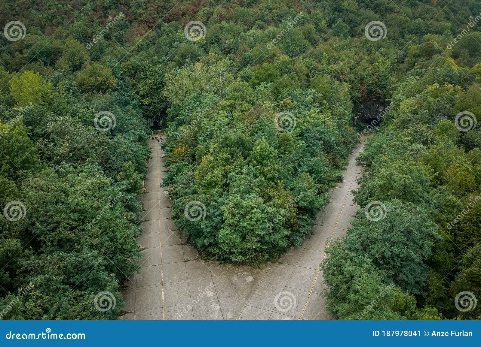 Airfield in Zeljava, Croatia, from Above Stock Image - Image of ...