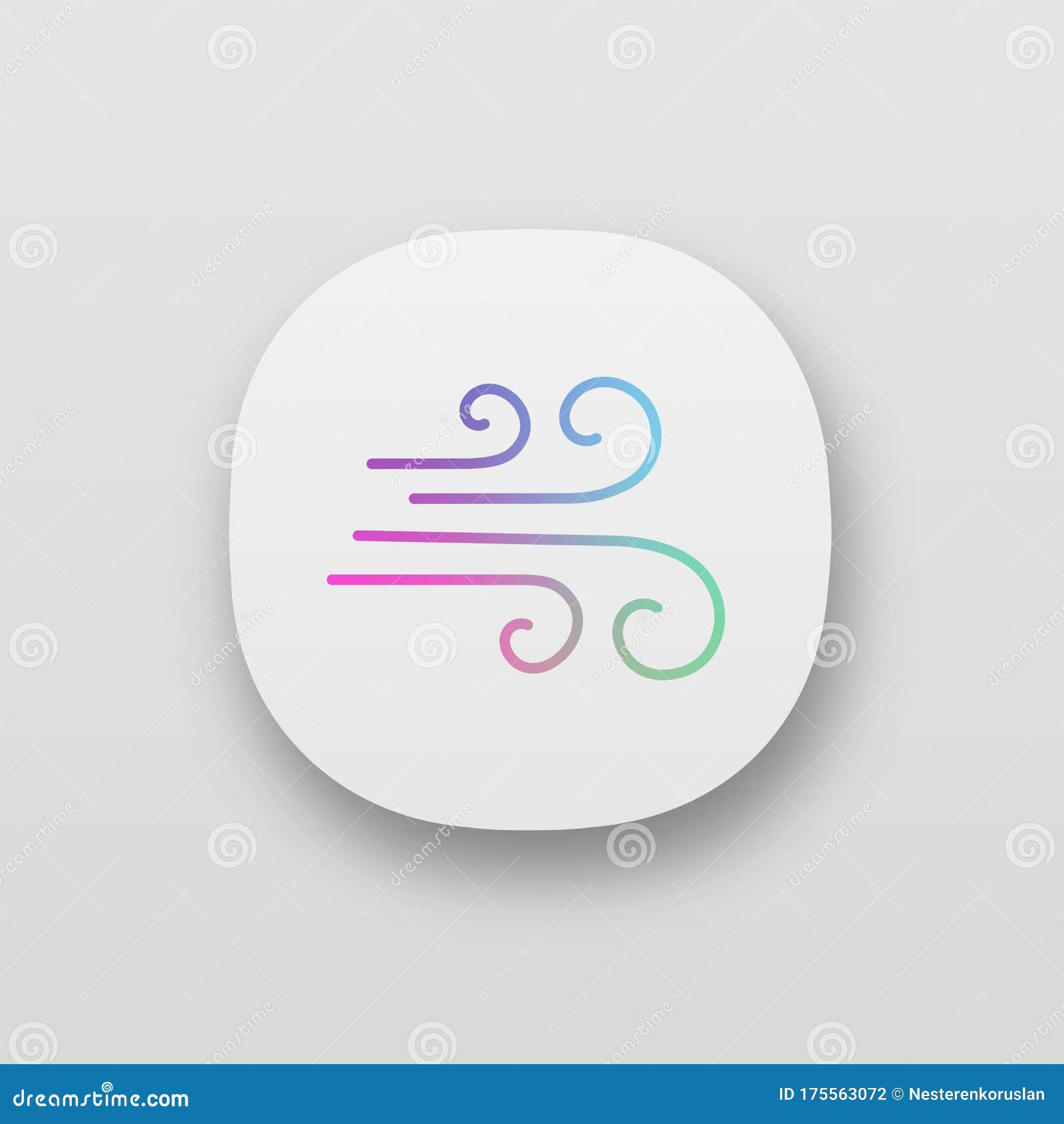 Airflow app icon stock vector. Illustration of climate - 175563072