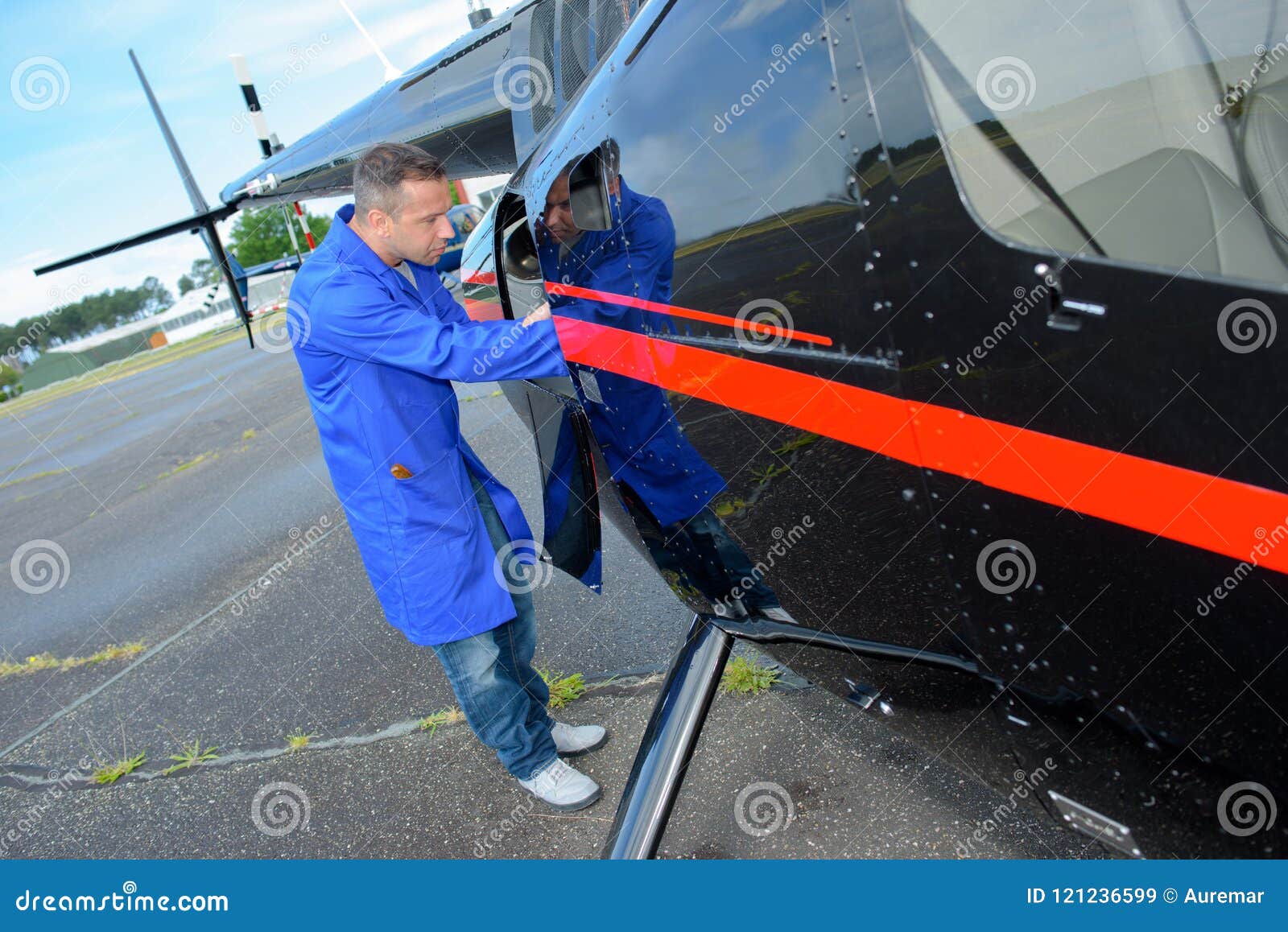 Airframe mechanic at work stock image. Image of vehicle - 121236599
