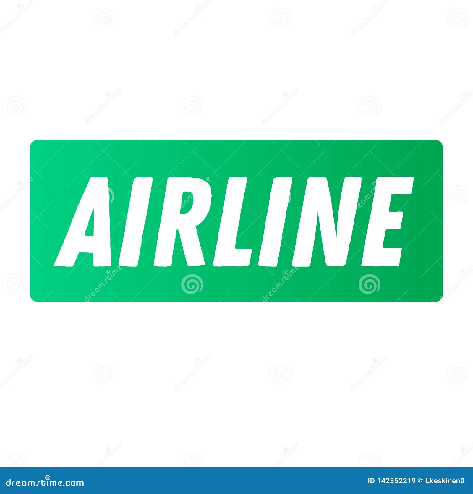 Airline Advertising Sticker Stock Vector - Illustration of badge ...