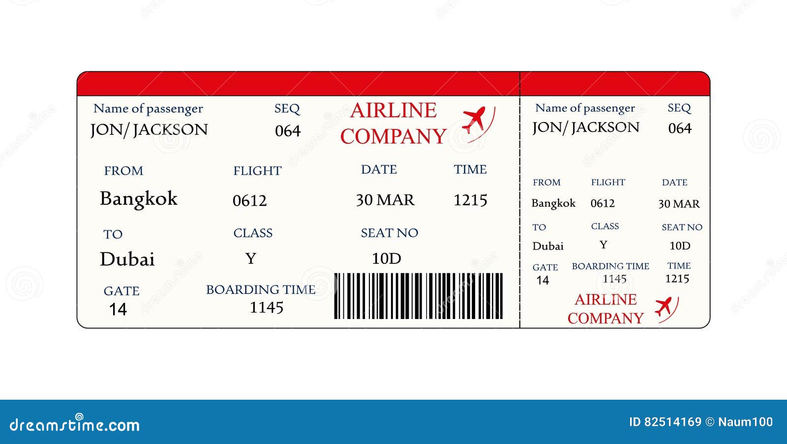Airline Boarding Pass Ticket Qr2 Code Stock Illustrations – 77 Airline ...