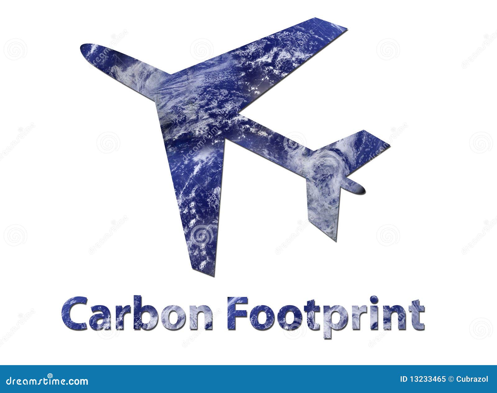 Airline carbon footprint stock illustration. Illustration of save ...
