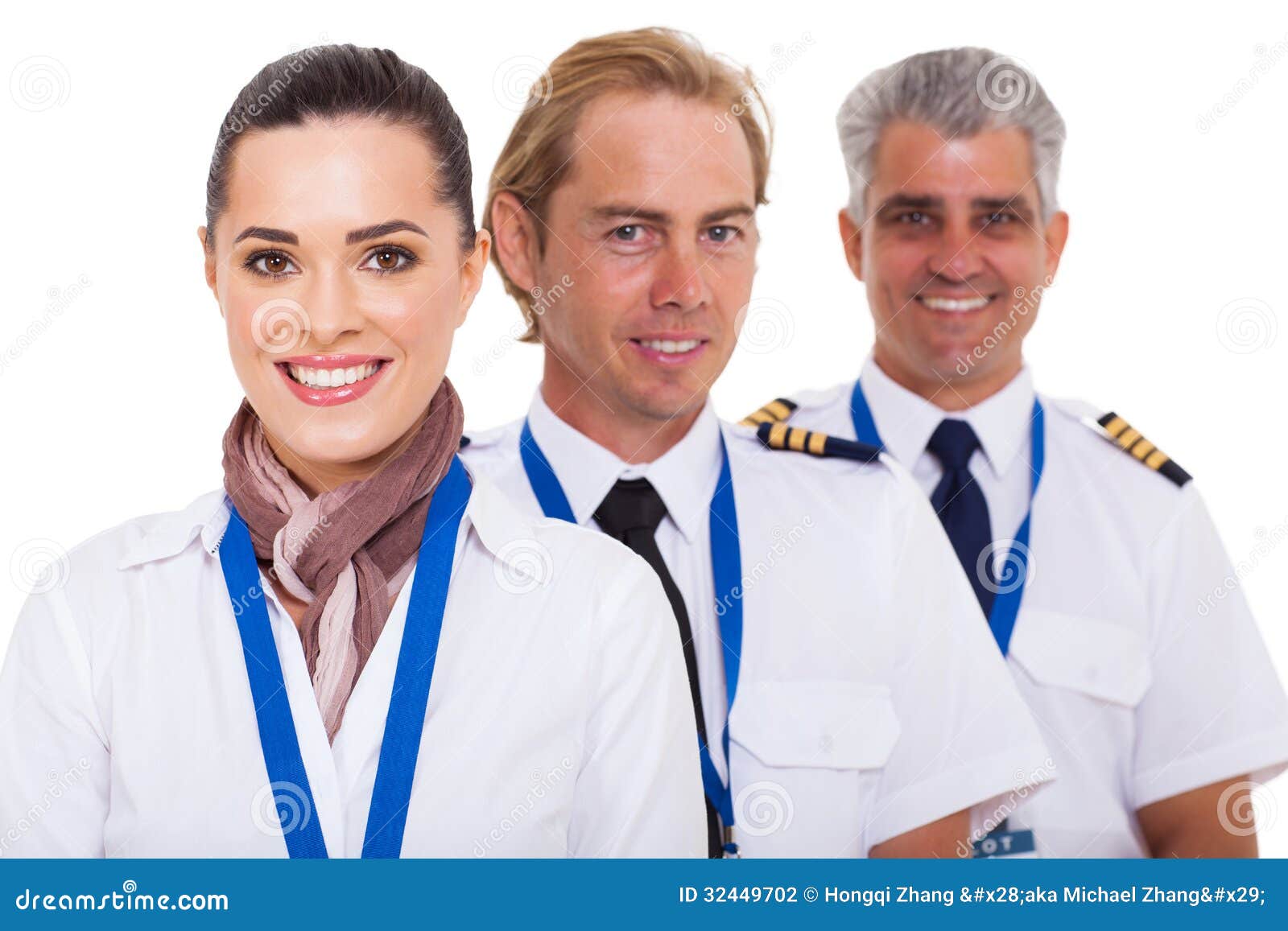 Airline crew portrait stock photo. Image of pilot, female - 32449702