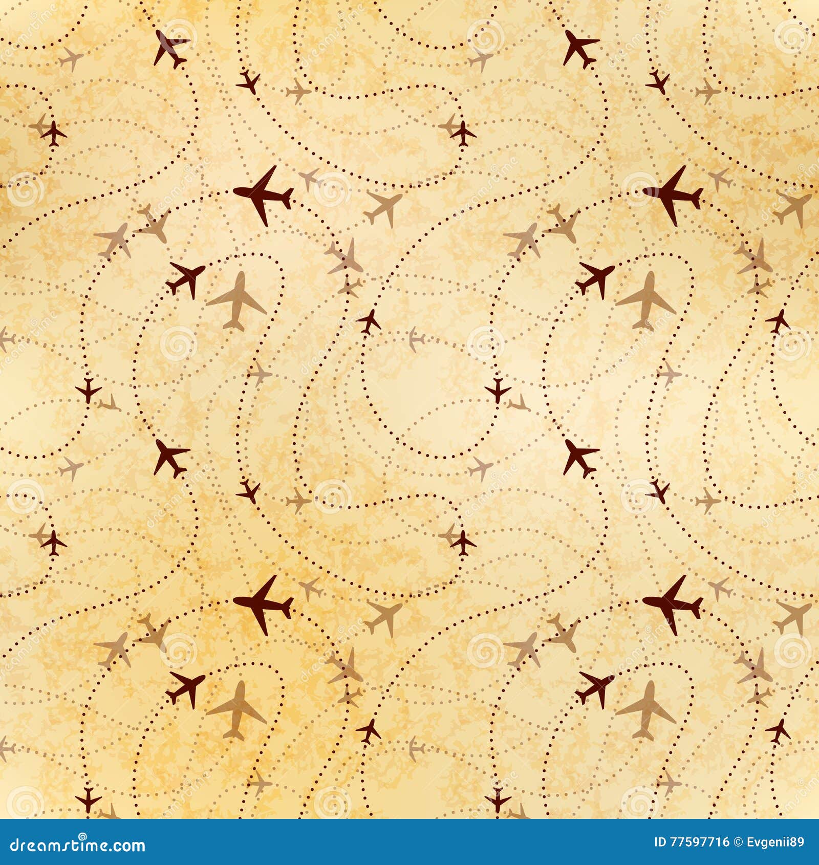 Airline Routes On Worldwide Map, Blue And White Infographic Royalty ...