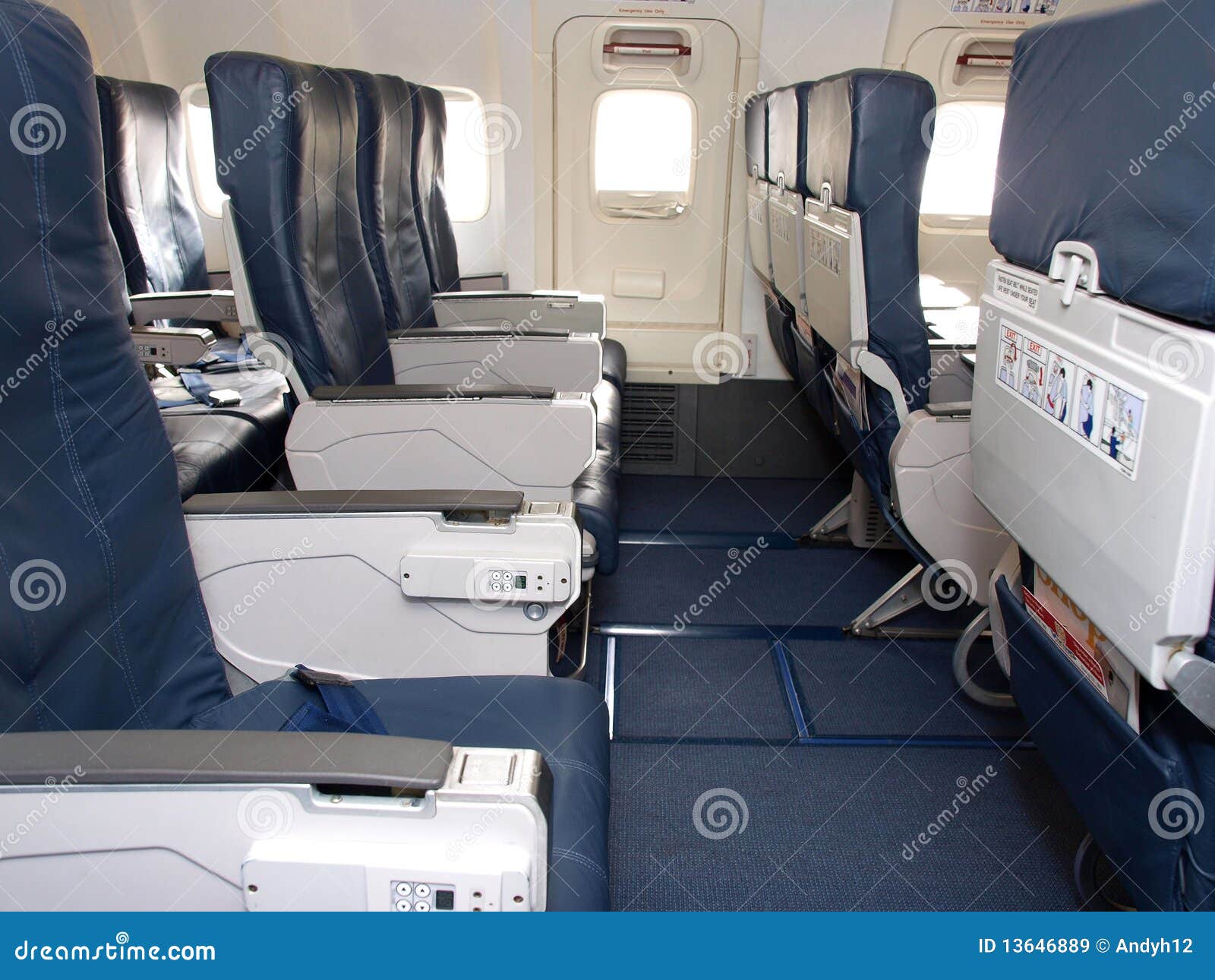 Airline seats stock image. Image of comfortable, passenger - 13646889