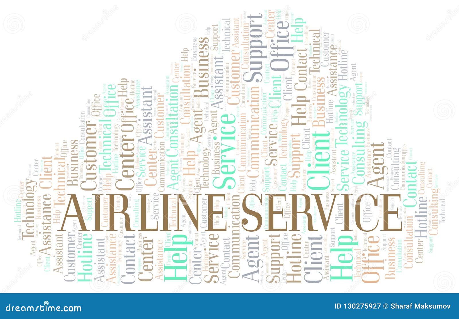 Airline Service Concept. Male And Female Characters Sitting In Economy ...