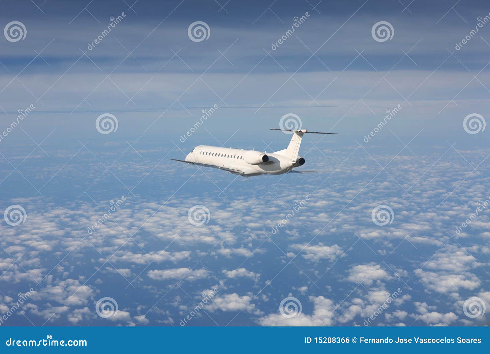 Airliner flying stock photo. Image of descend, aviation - 15208366