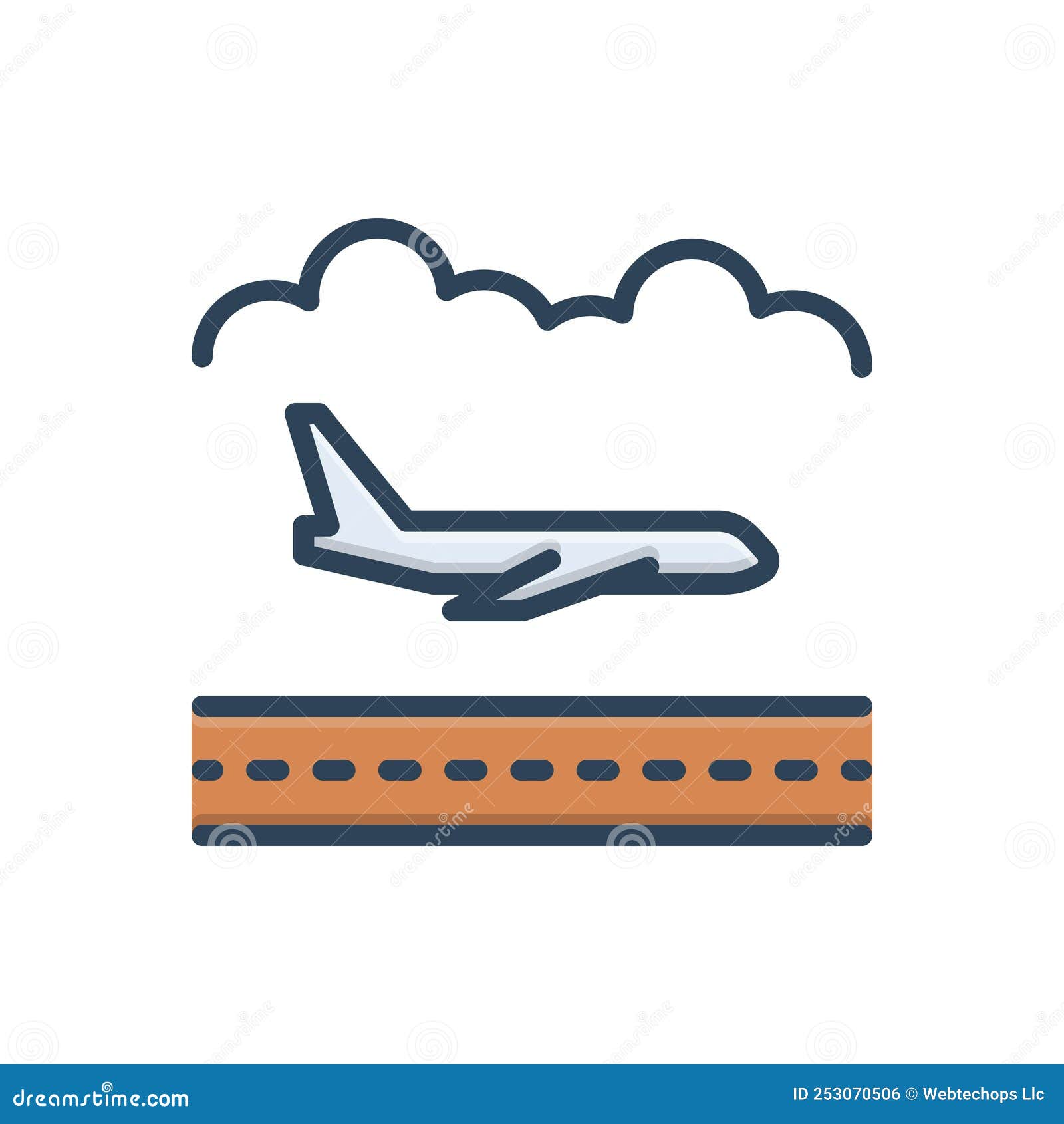 Color Illustration Icon for Airlines, Airway and Skyway Stock Vector ...