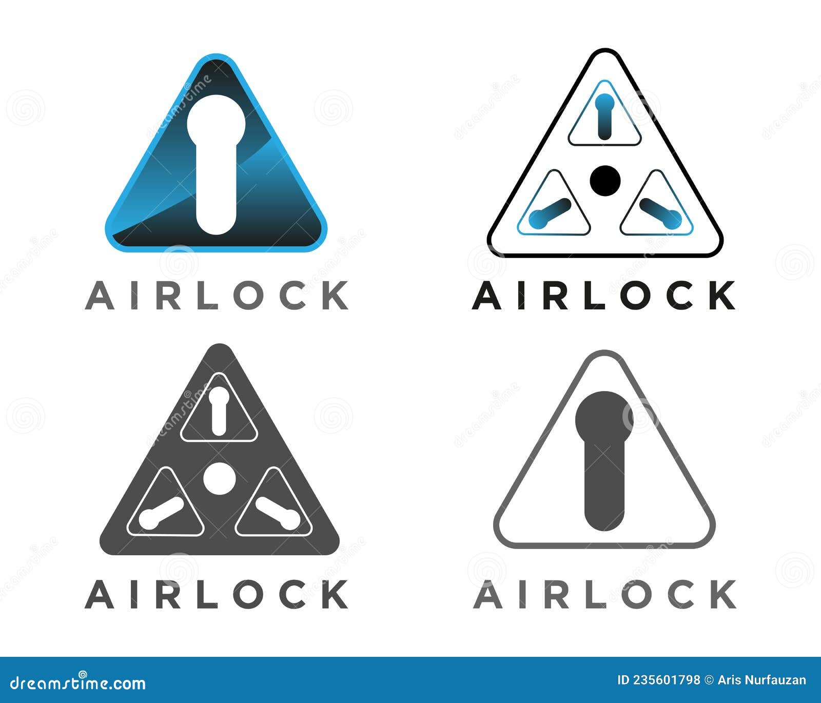 Airlock Logo Packaging or Travel and Business Stock Vector ...