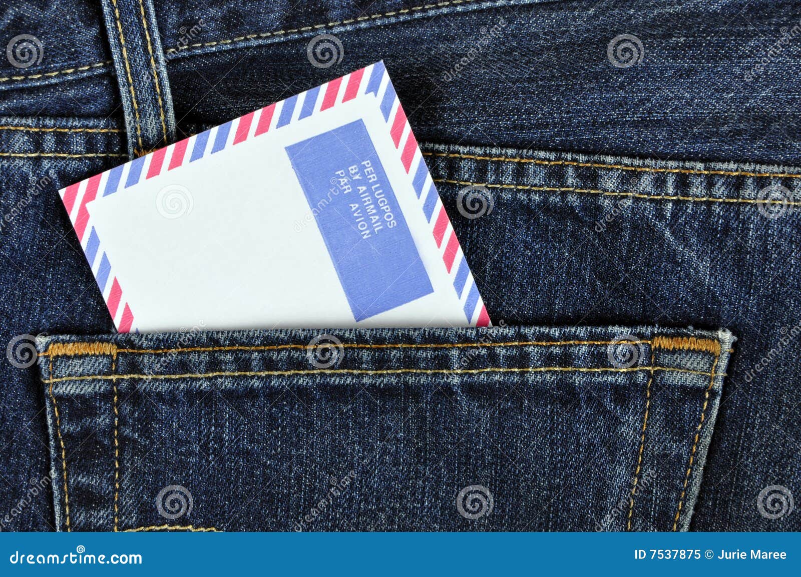 Airmail Envelope. stock image. Image of mail, stationery - 7537875