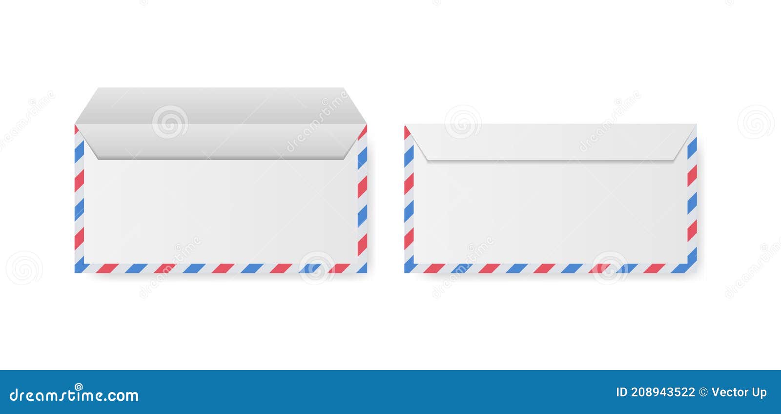 Airmail Envelope Border - Vector Illustration. Stock Vector ...