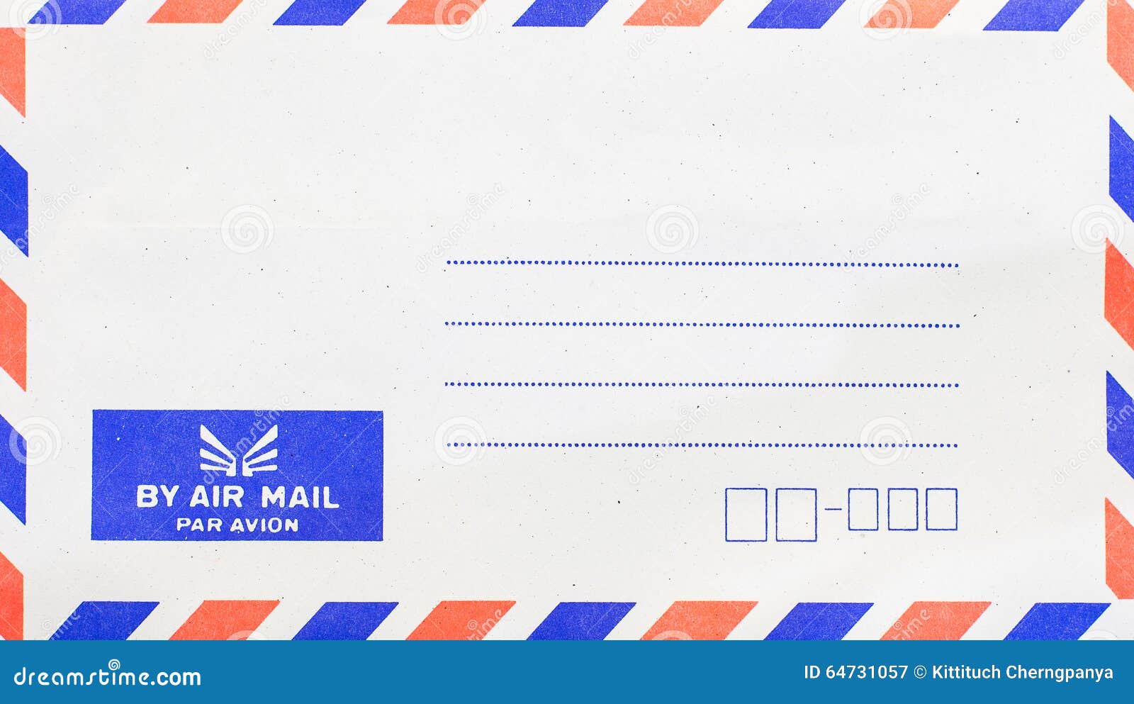 Airmail Envelope stock image. Image of postcard, message - 64731057