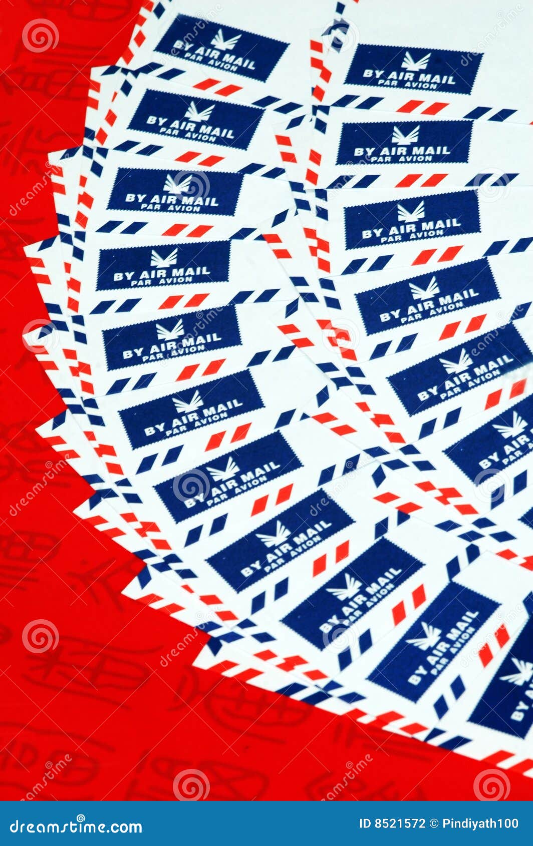 Airmail Envelopes stock photo. Image of cover, blue, economy - 8521572