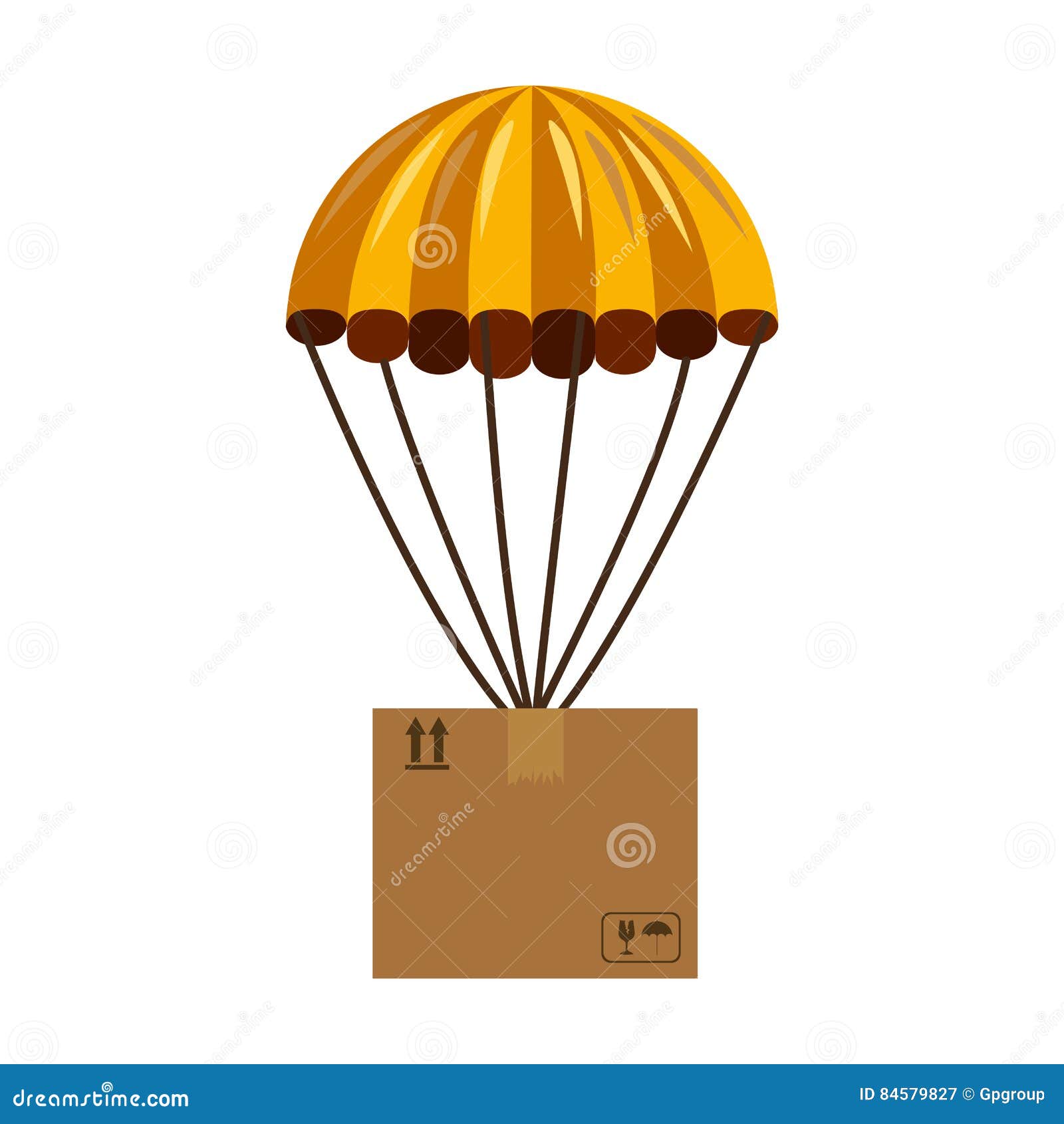 Airmail shipping delivery stock vector. Illustration of orange - 84579827