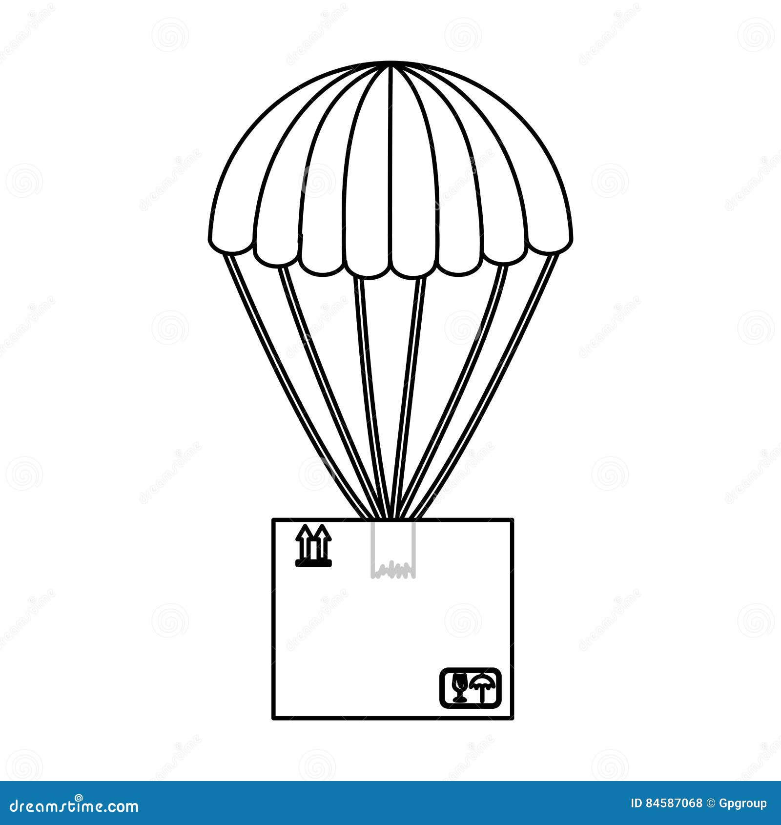 Airmail shipping delivery stock vector. Illustration of symbol - 84587068