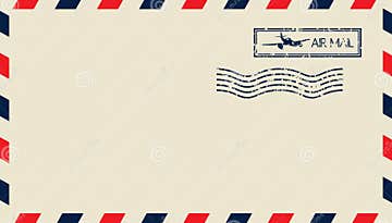 Airmail stock vector. Illustration of airmail, front - 53719045