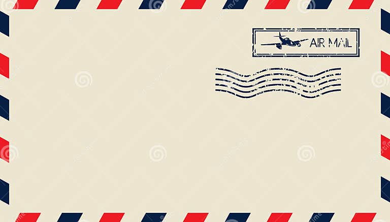 Airmail stock vector. Illustration of airmail, front - 53719045