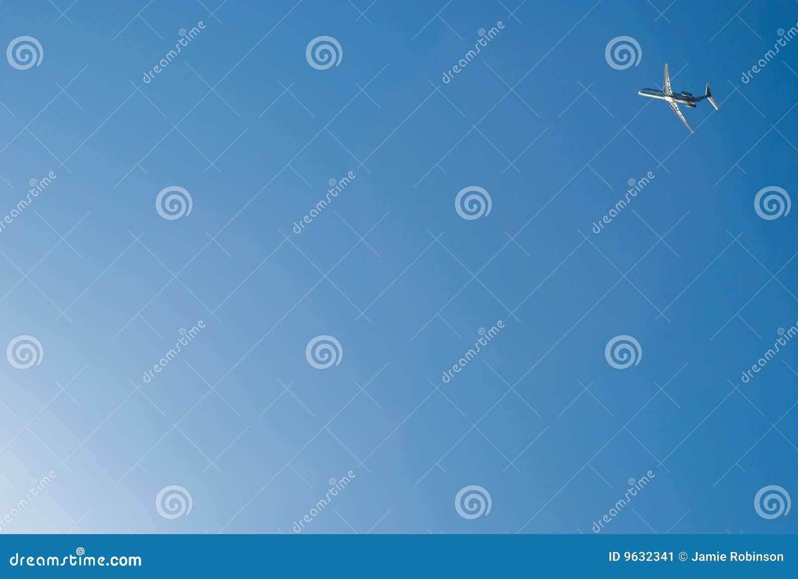 Airoplane Take Off on Dramatic Blue Sky Stock Image - Image of vacation ...