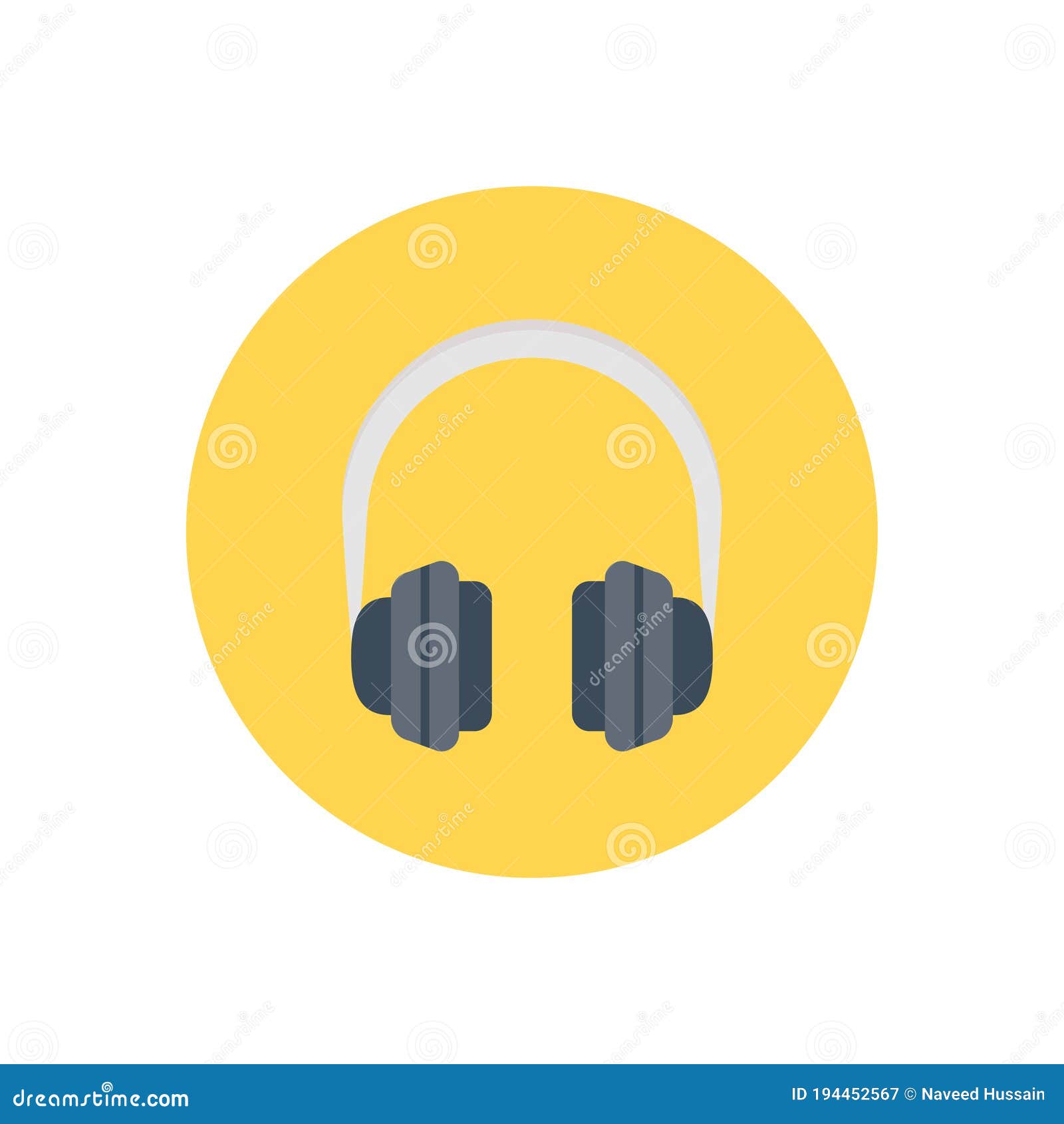Airphone Vector Flat Color Icon Stock Vector - Illustration of speaker ...