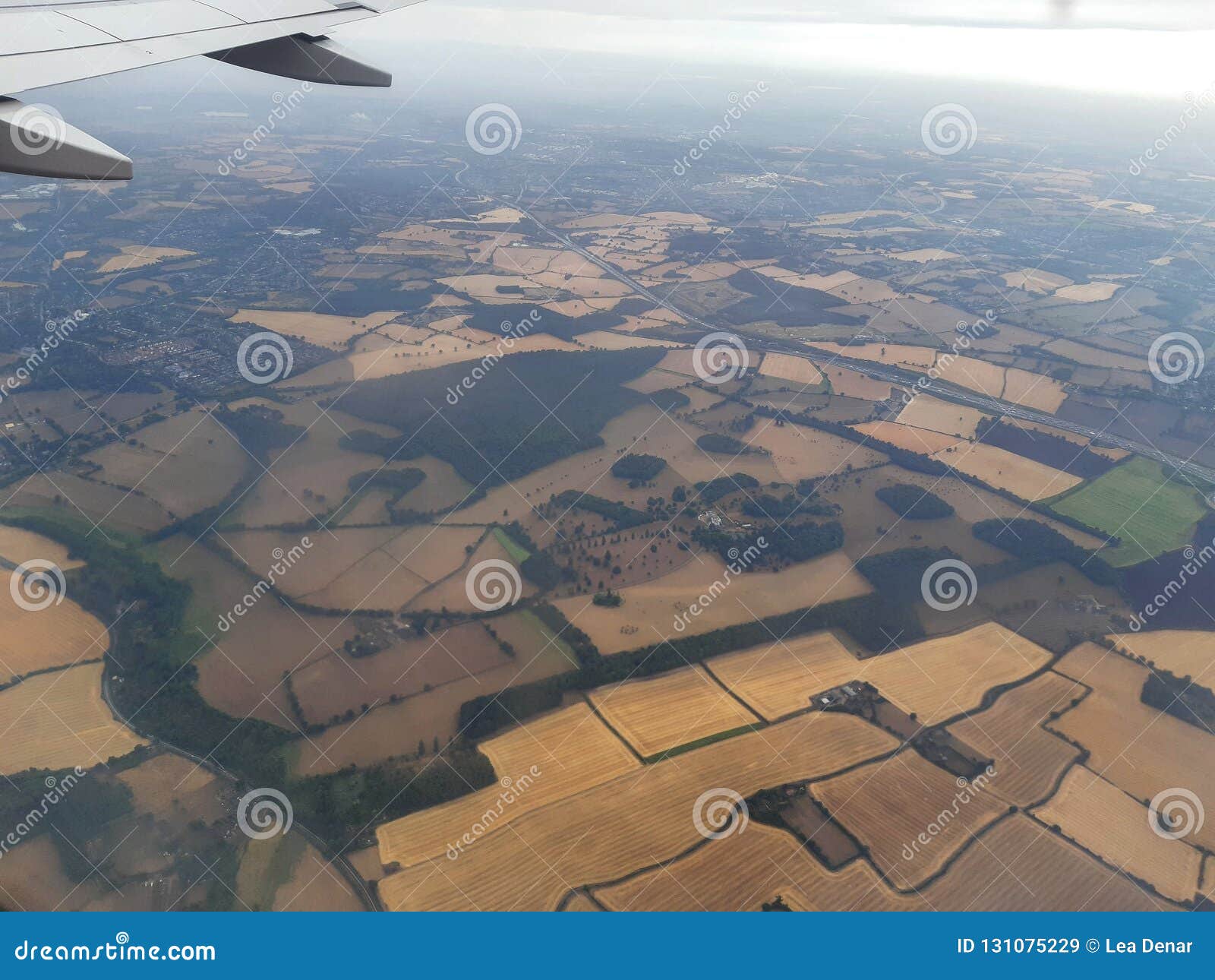 Airplain land top stock image. Image of colors, landscape - 131075229