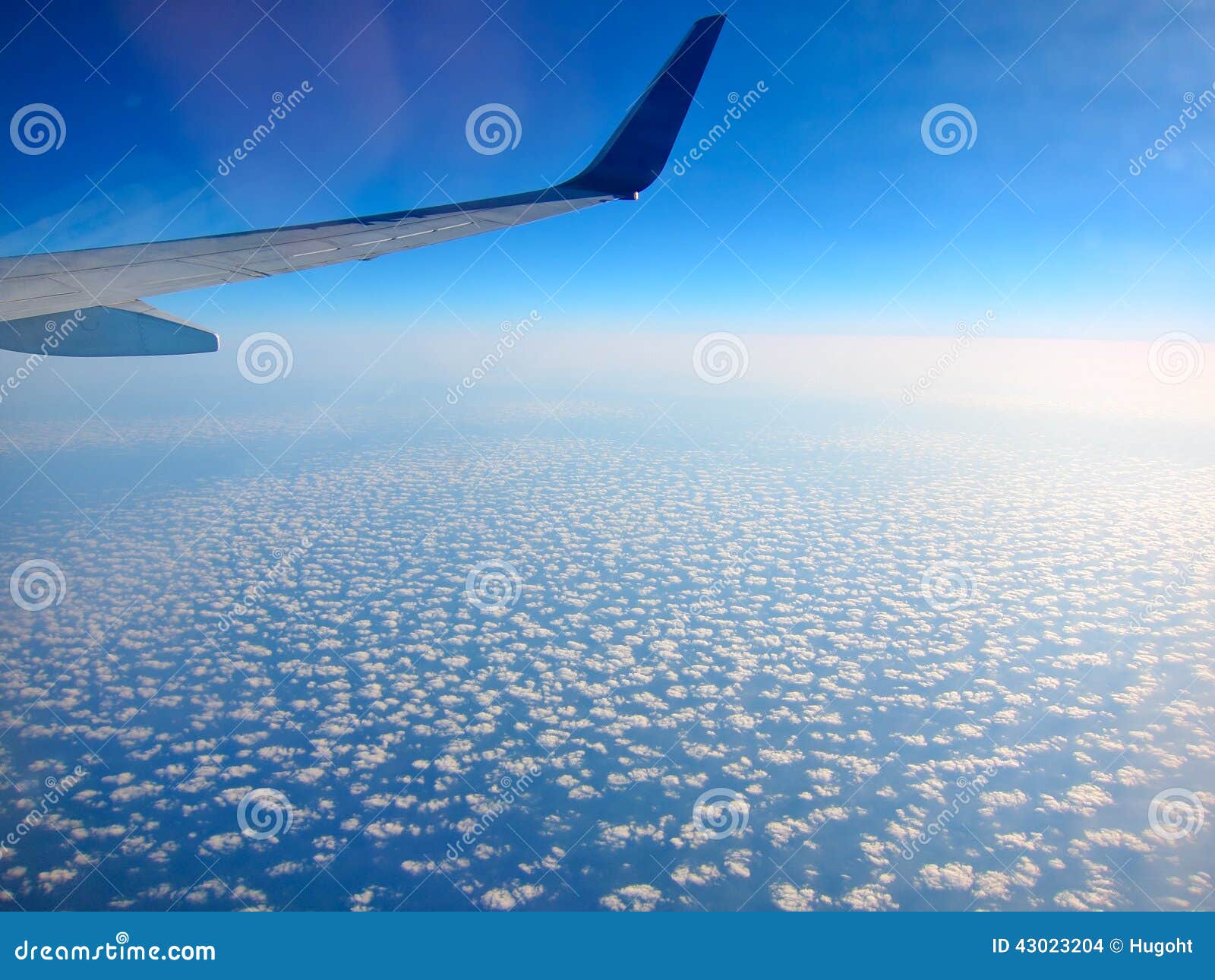 Airplane above clouds stock photo. Image of airplane - 43023204