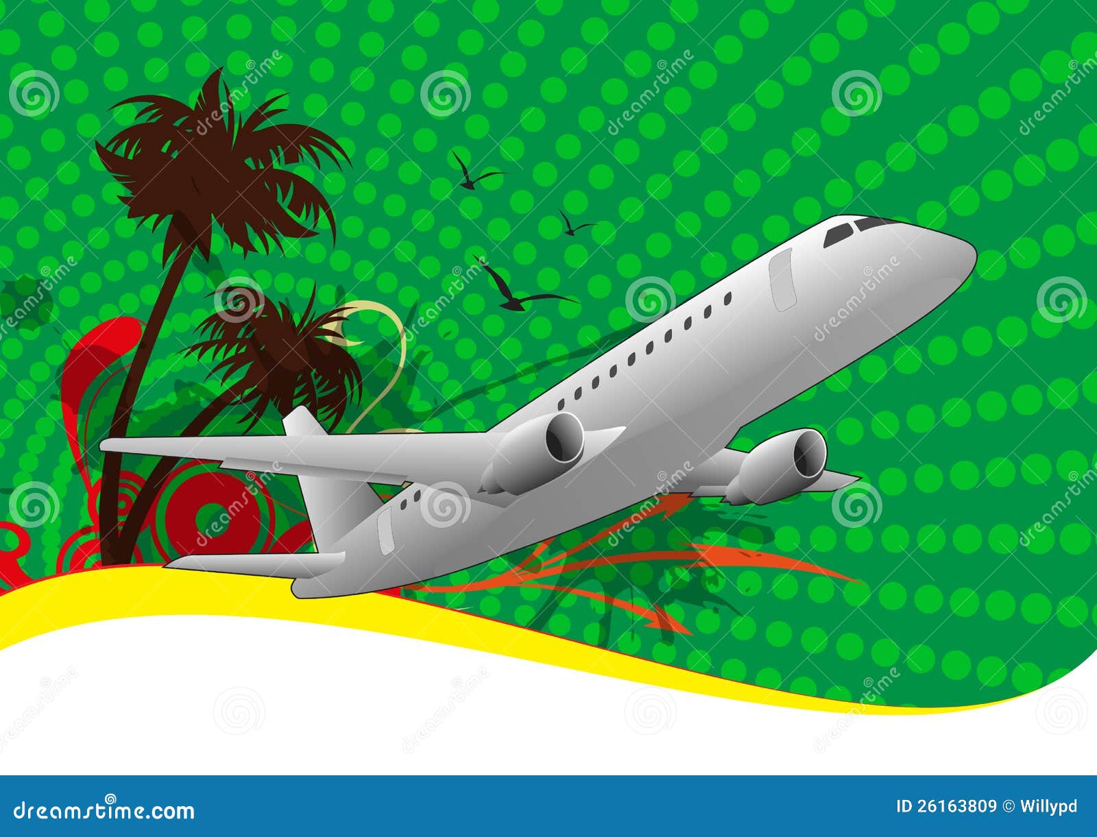 Airplane abstract stock vector. Illustration of sunlight - 26163809