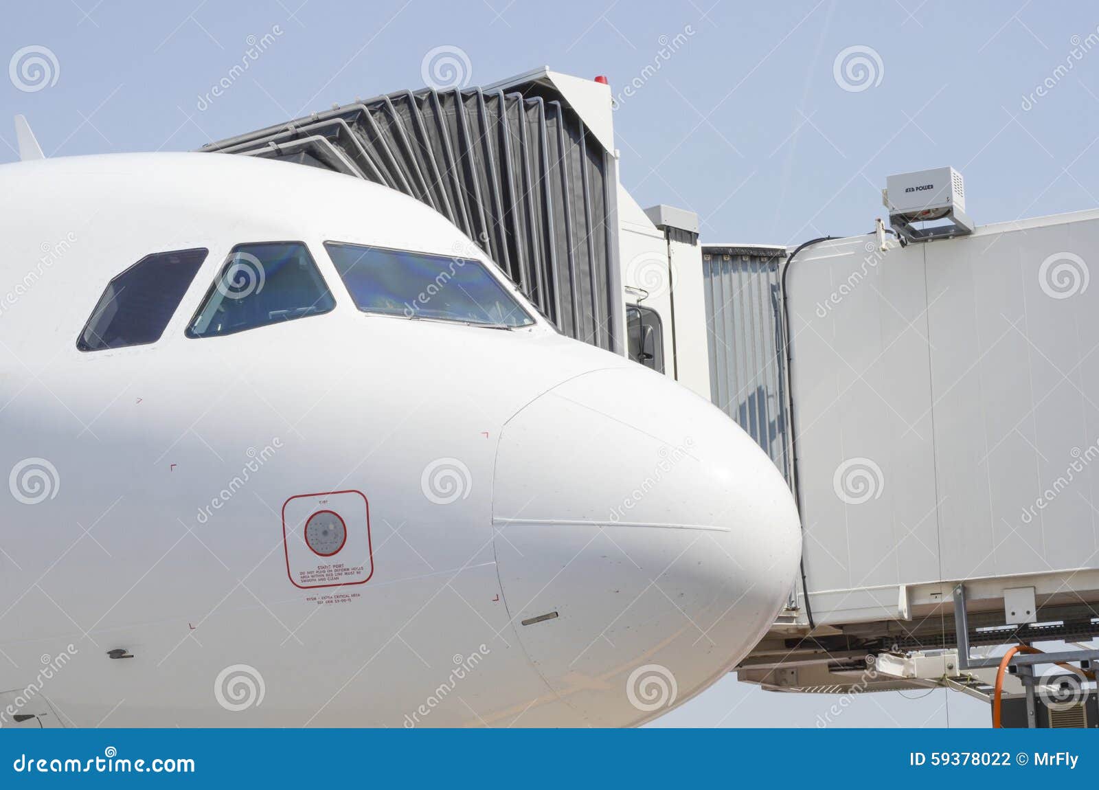 Airplane stock photo. Image of aircraft, airplane, tunnel - 59378022