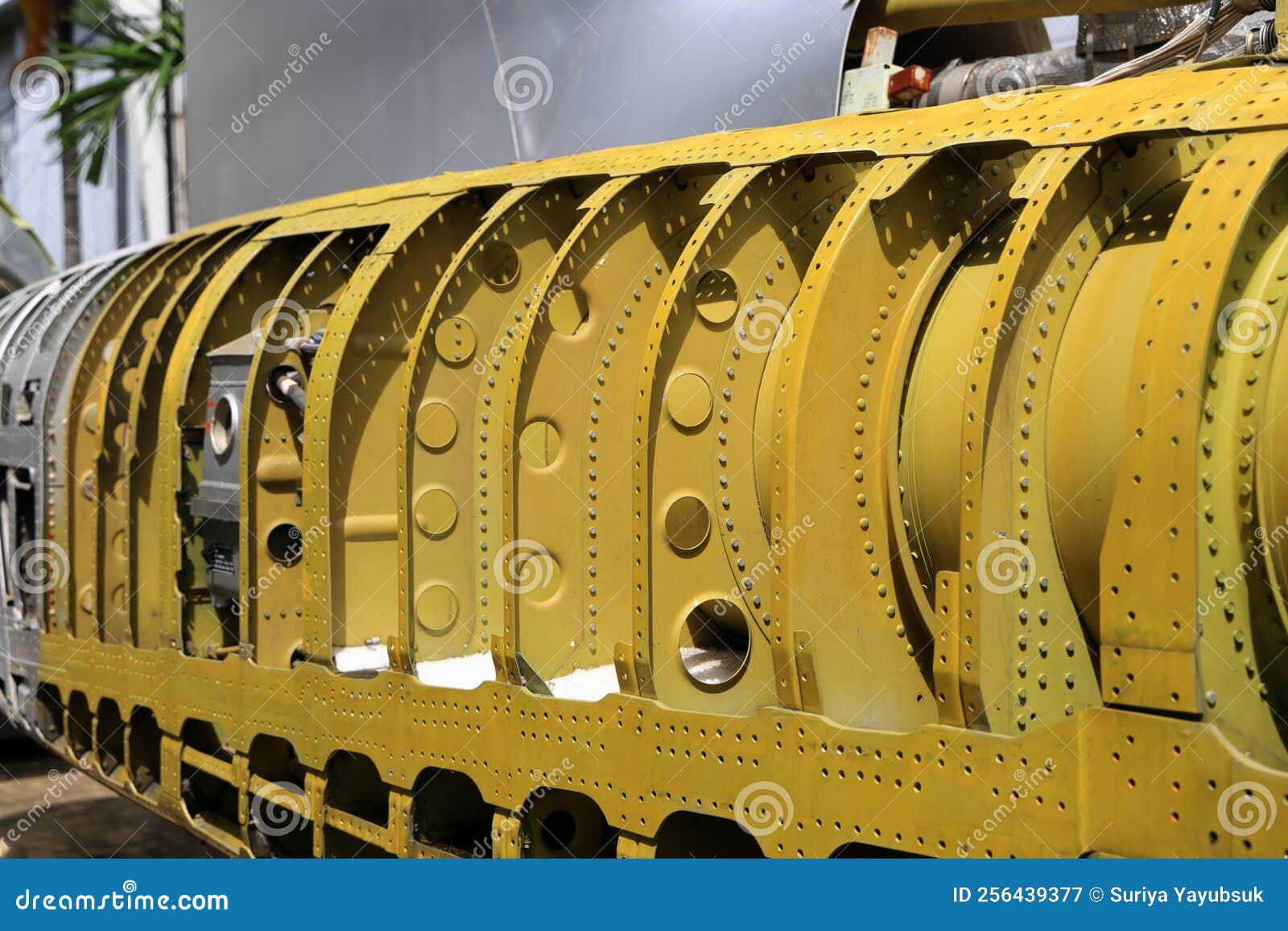 Layout Of The Fuselage Of An Old Russian Helicopter Royalty-Free Stock ...