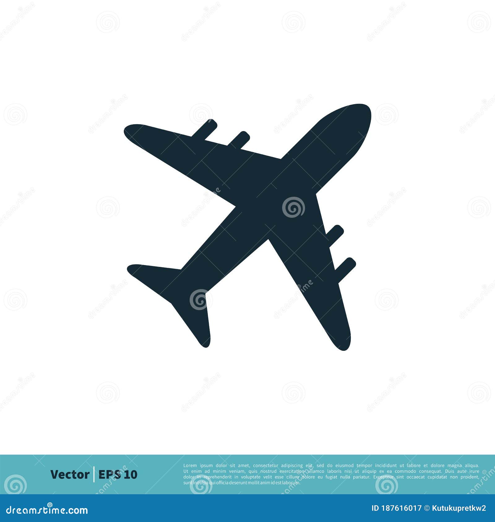 Airplane / Airport Icon Vector Logo Template Illustration Design ...