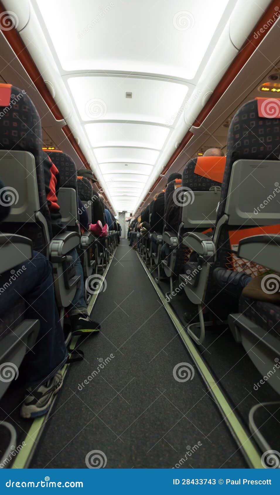 Airplane aisle stock image. Image of airline, comfortable - 28433743