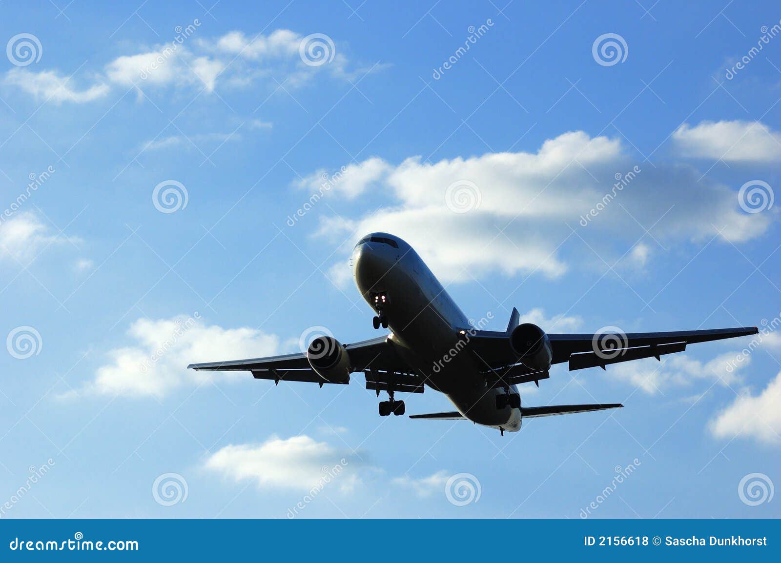 Airplane approaching stock photo. Image of holiday, lift - 2156618