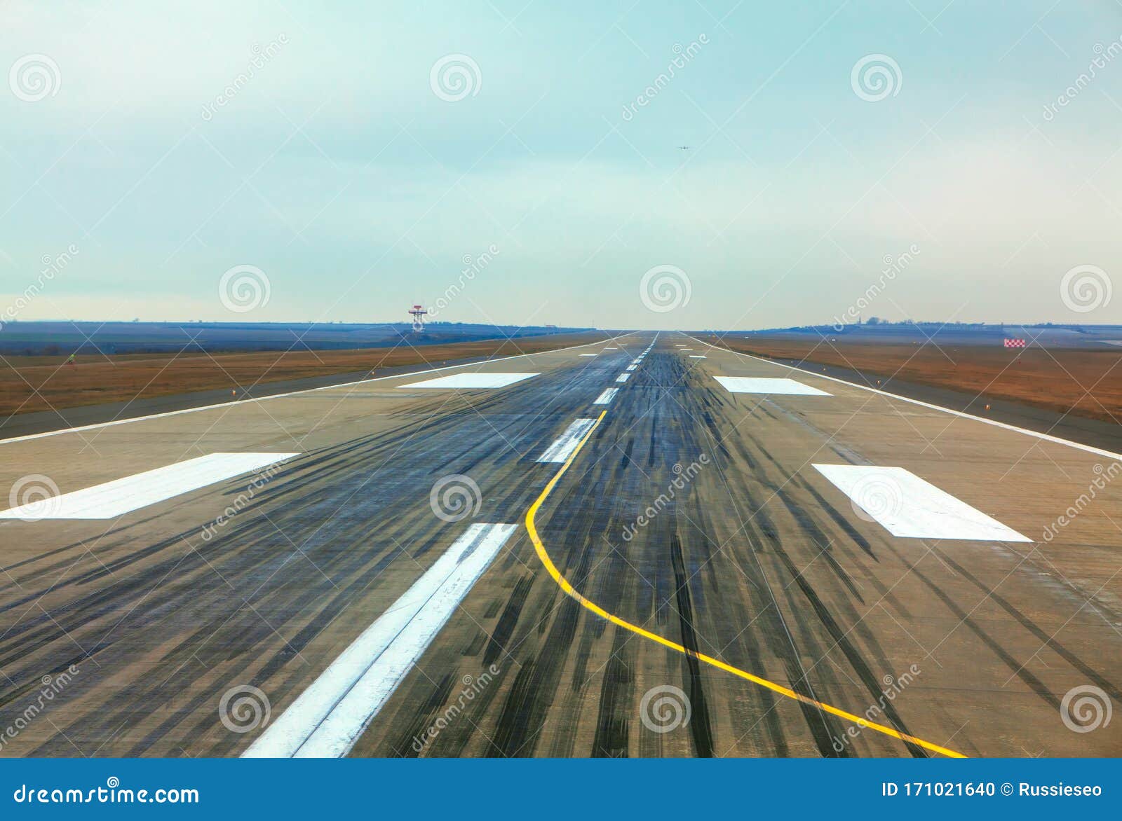 Airplane runway stock photo. Image of fast, airplane - 171021640