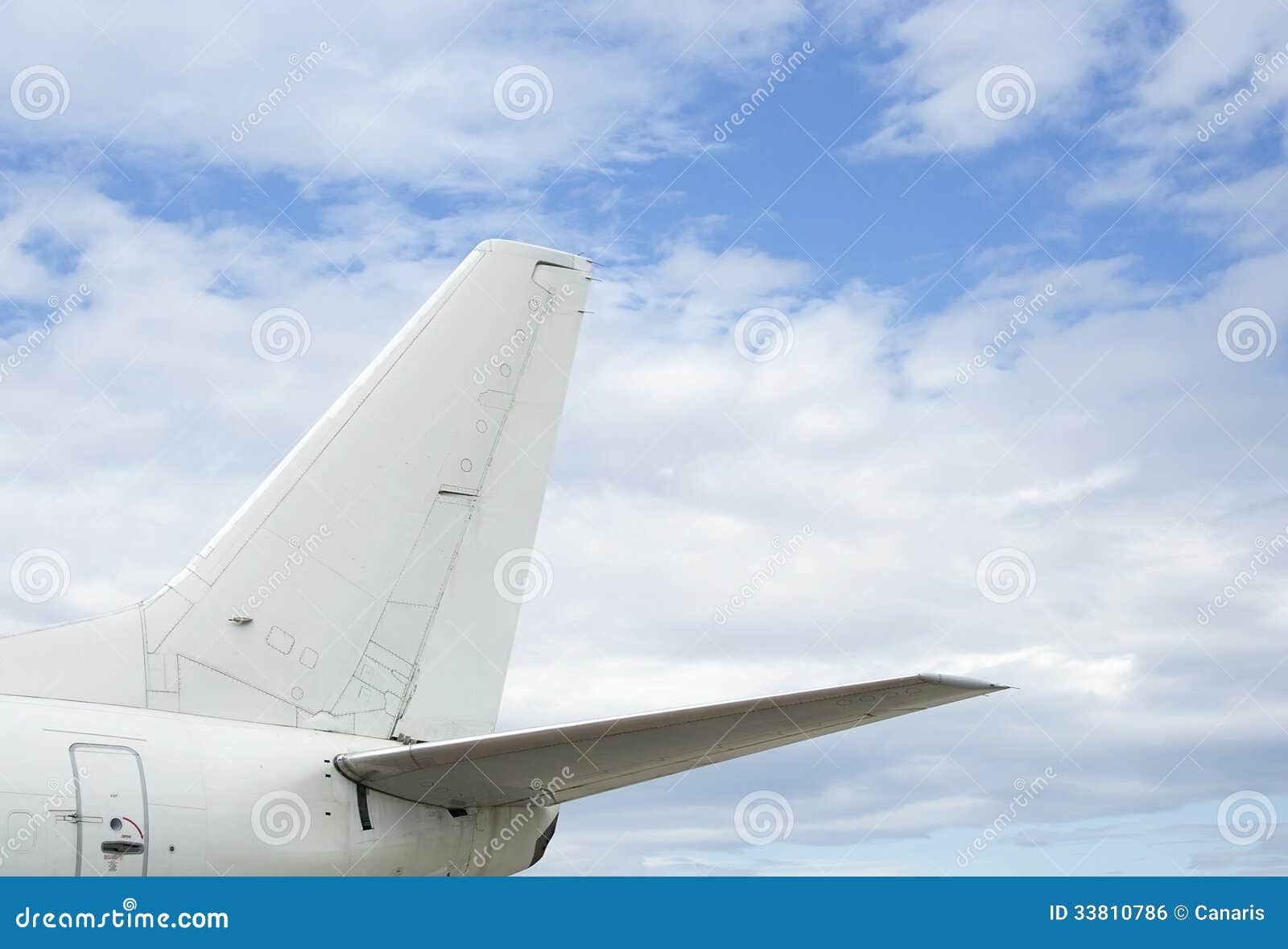 Airplane Back Wing Royalty Free Stock Image - Image: 33810786