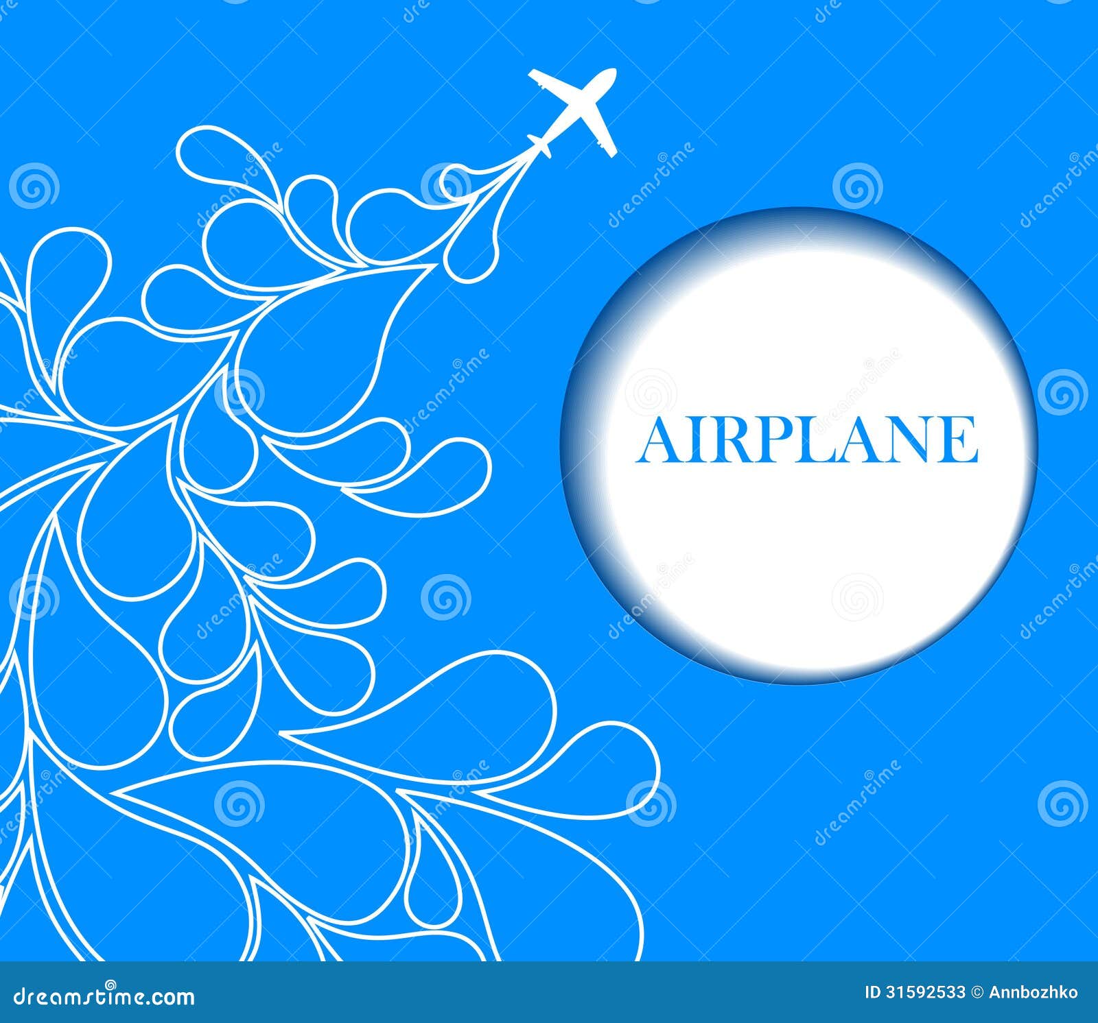 Airplane background stock vector. Illustration of flayers - 31592533