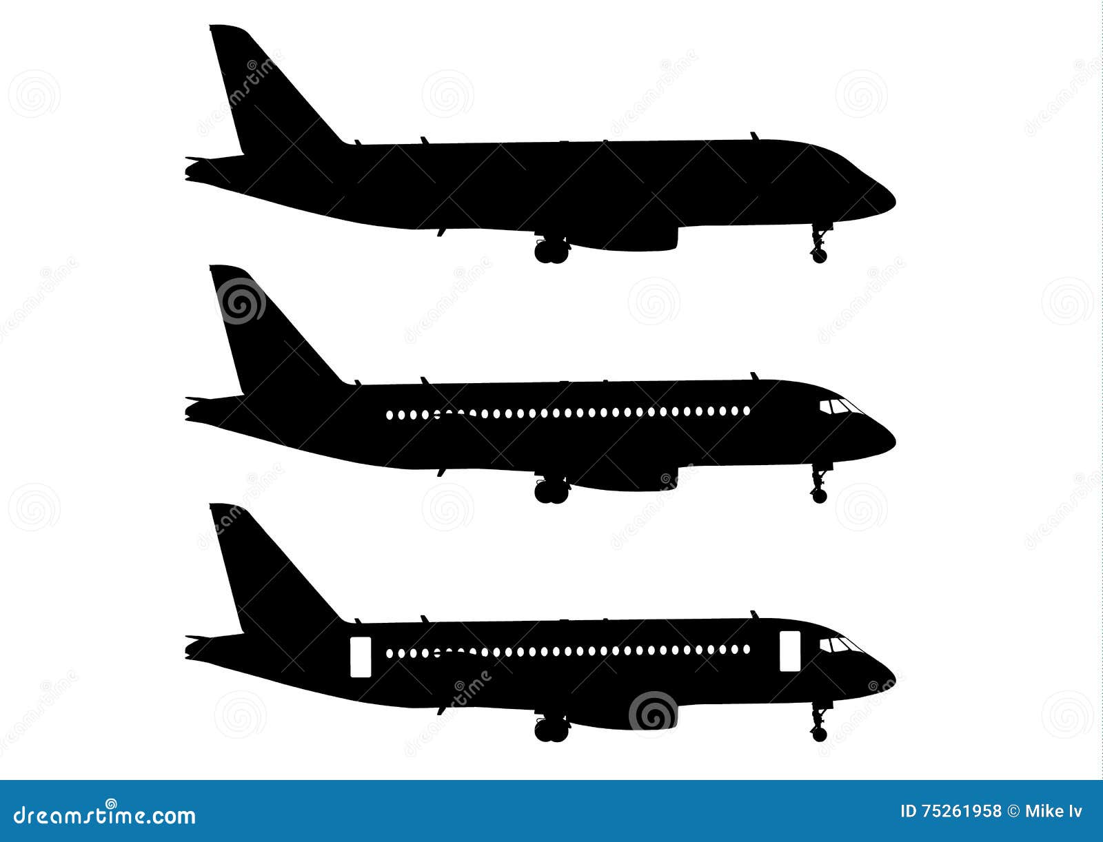 Airplane black series stock vector. Illustration of collection - 75261958