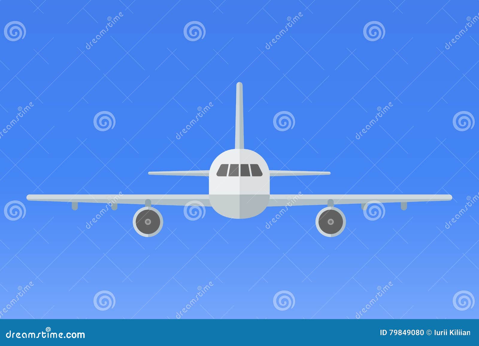 Airplane Vector Front