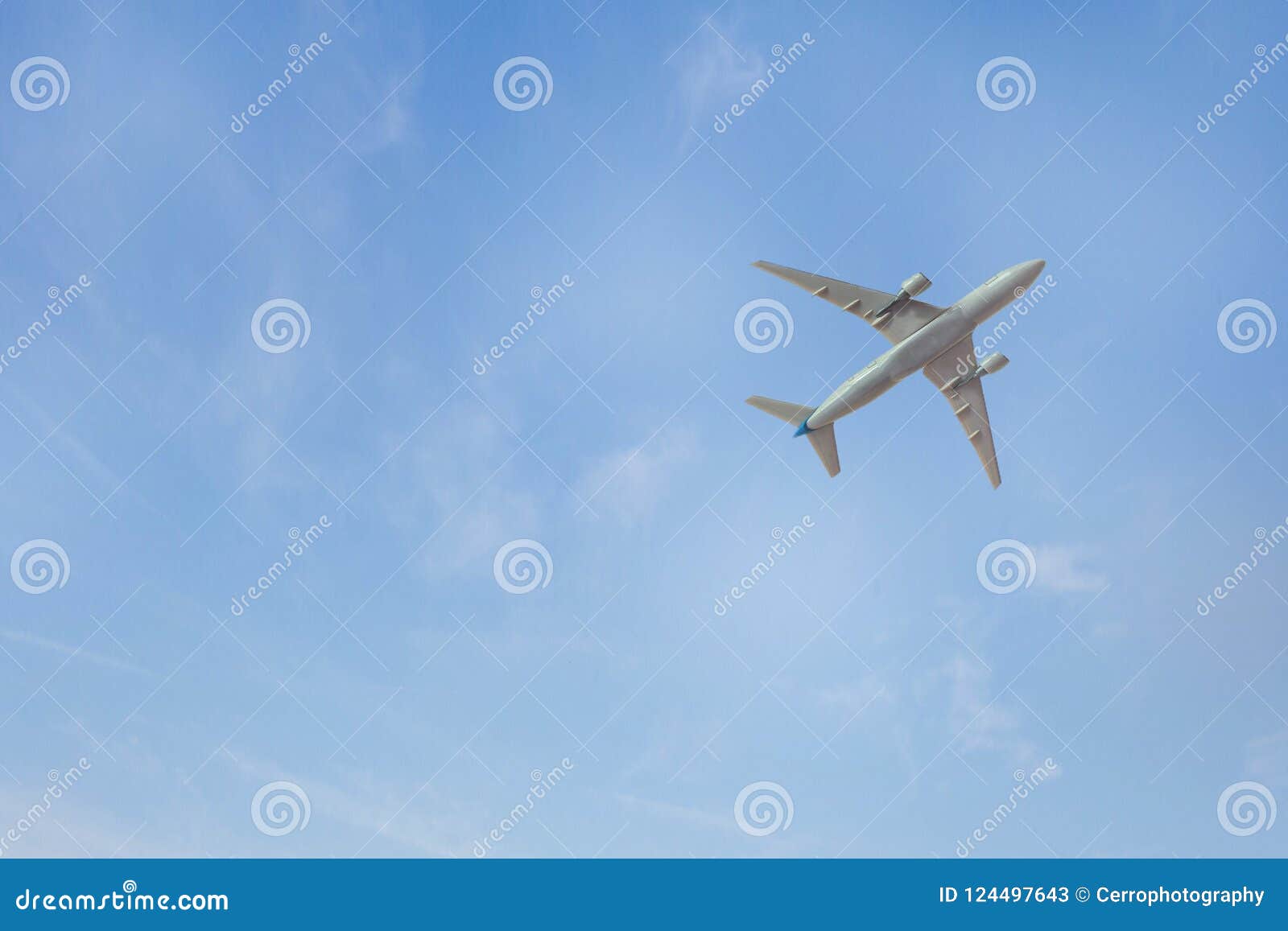 Airplane in the Blue Sky Background Texture Stock Image - Image of ...