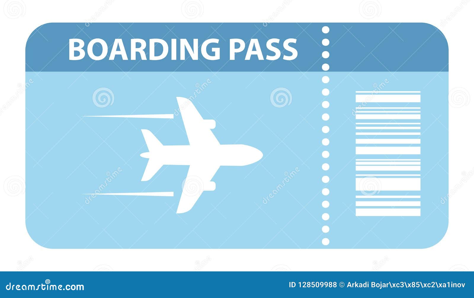 Airplane Boarding Pass Icon Stock Vector - Illustration of airport ...