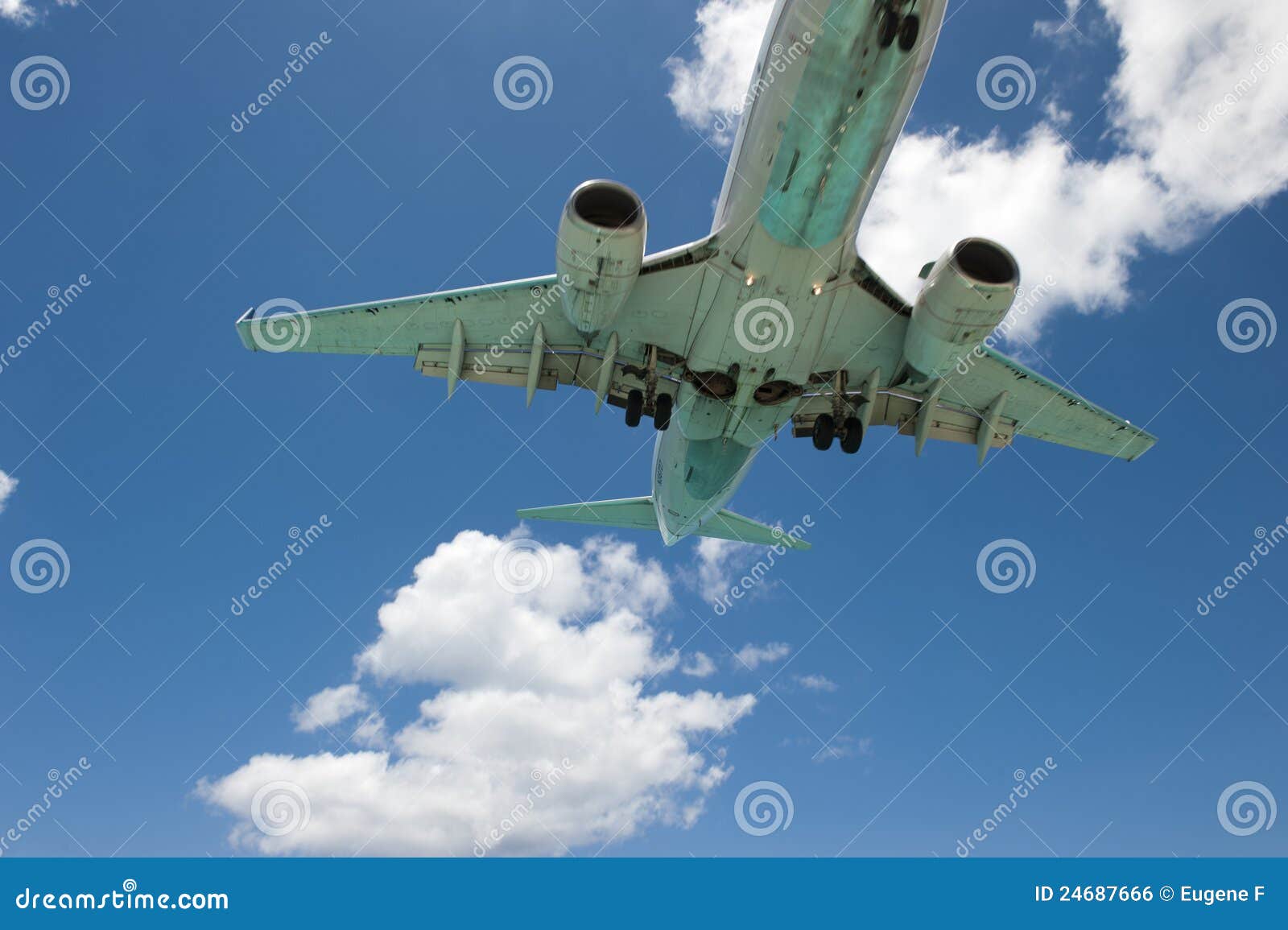 Airplane Bottom stock photo. Image of daytime, clear - 24687666