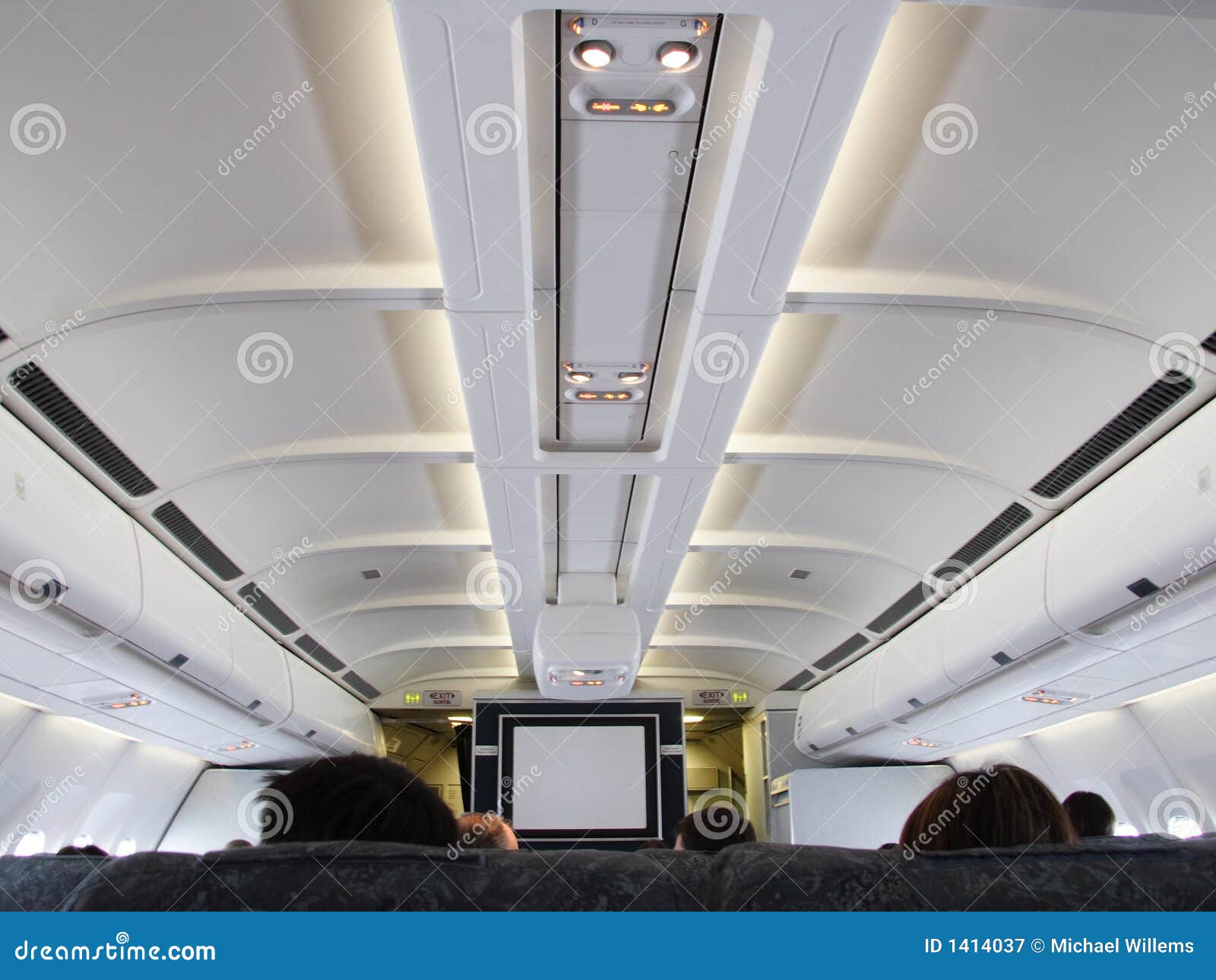 Airplane business class stock image. Image of business - 1414037