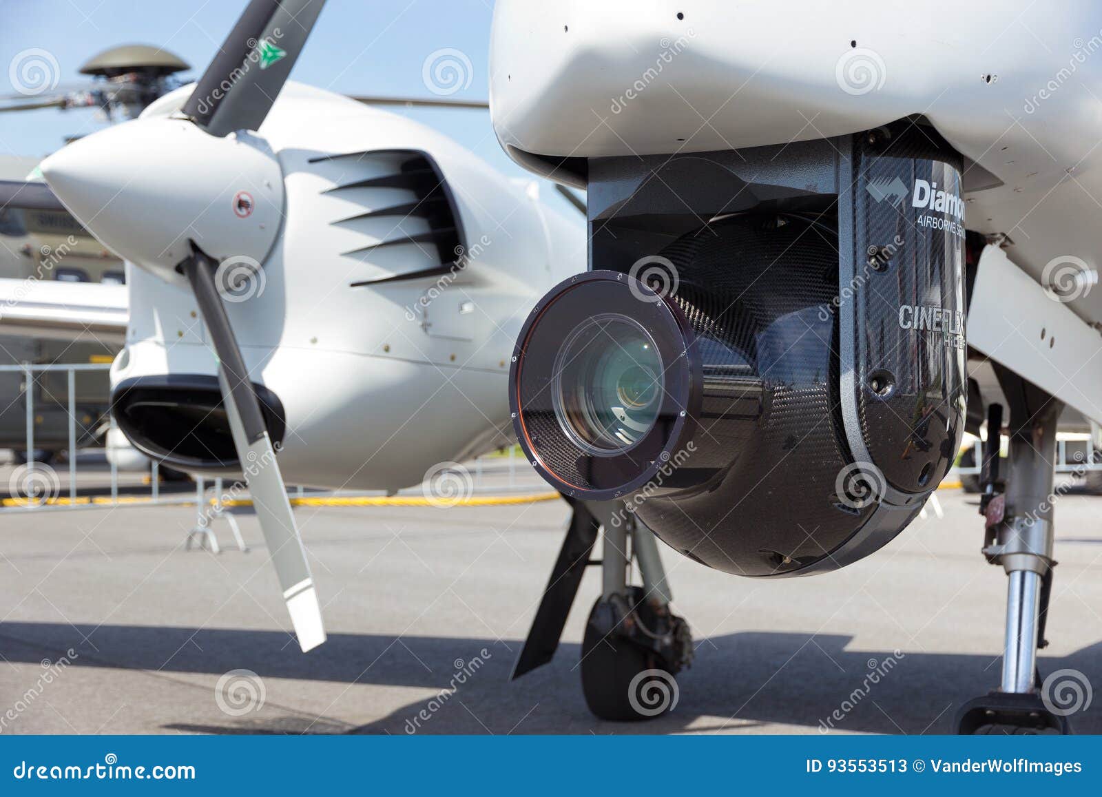 Multi-Sensor Surveillance Pod Under An Airplane Editorial Photo ...