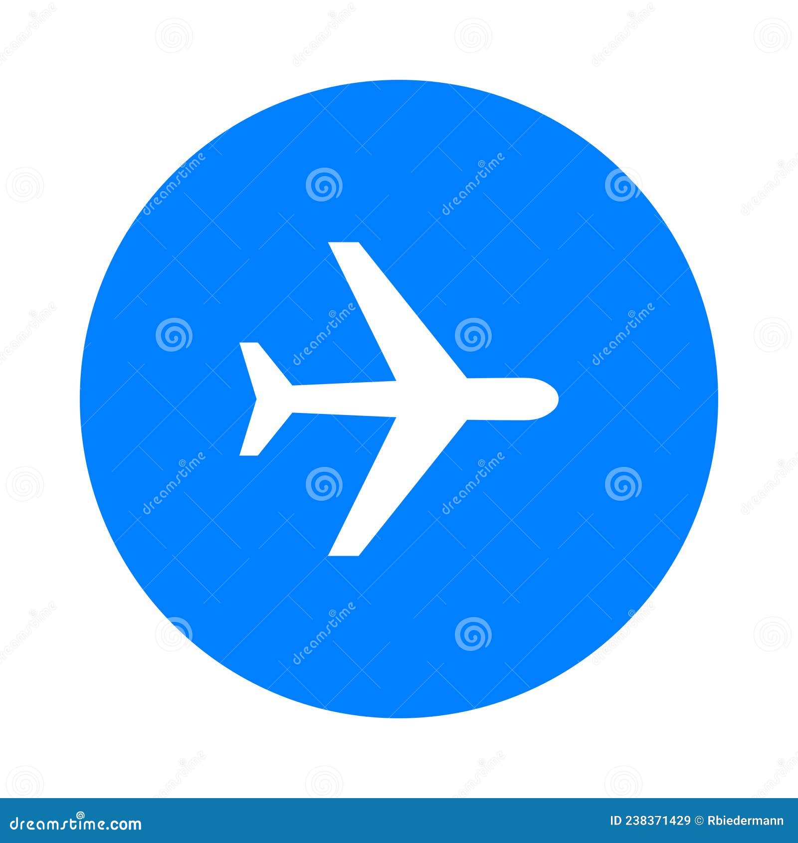 Airplane and circle stock vector. Illustration of aircraft - 238371429
