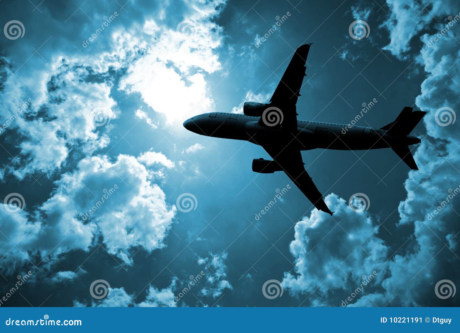 Airplane and cloud stock image. Image of plane, aviation - 10221191