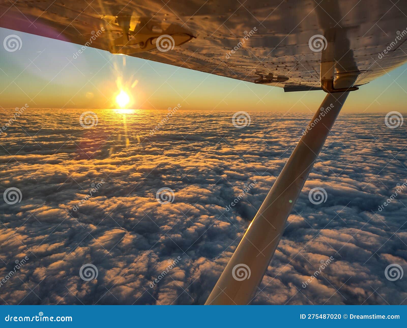 Airplane Sky Clouds Royalty-Free Stock Photo | CartoonDealer.com #1672131