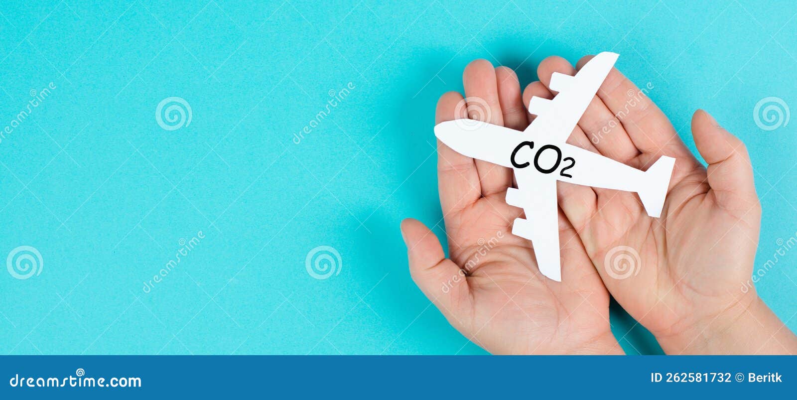 Airplane with CO 2, Environment Issue, Carbon Dioxide Emmison by Taking ...