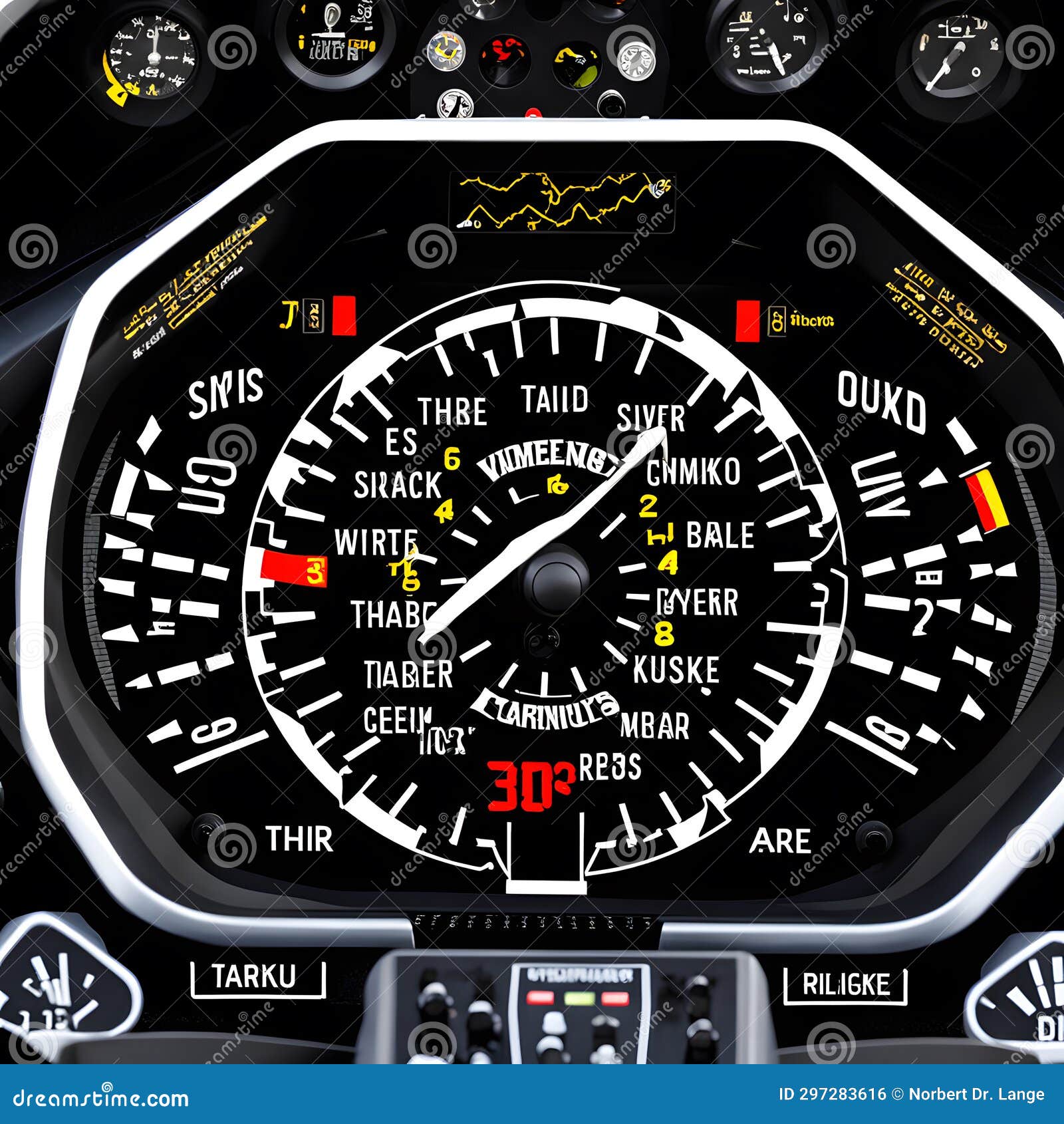 Airplane Cockpit, AI-generatet Stock Photo - Image of control ...