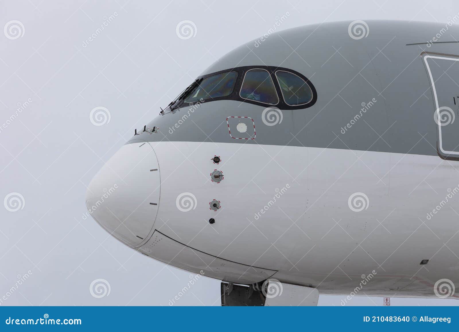 Airplane Cockpit Close-up. Windshield. Pilot Seat Stock Photo - Image ...