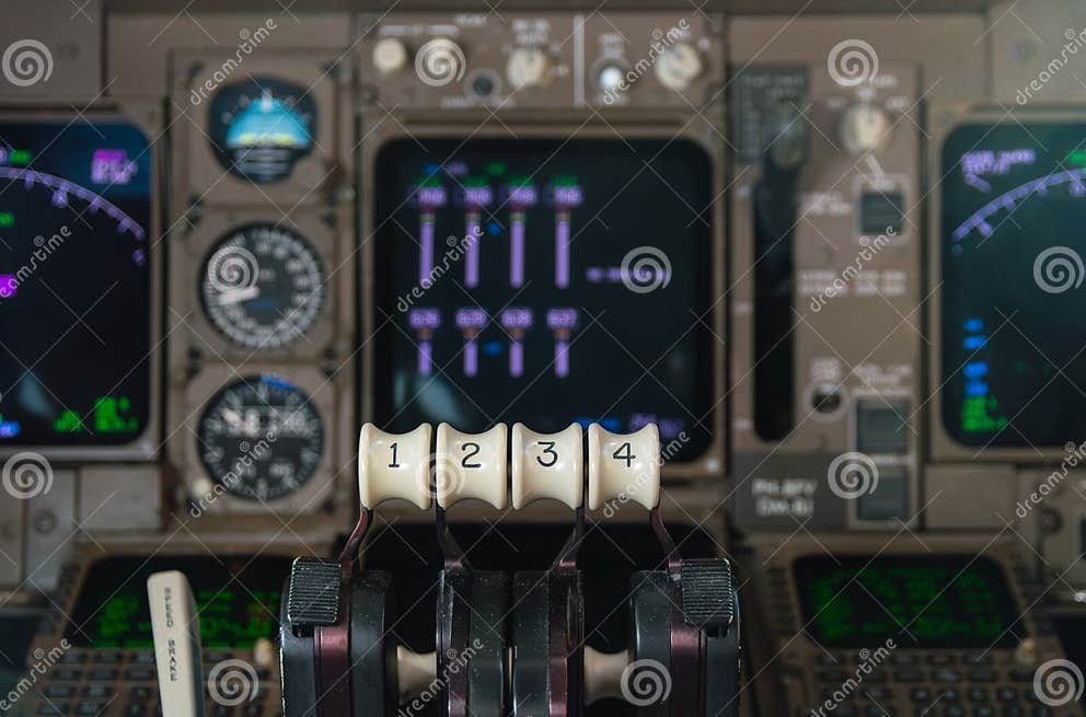 Airplane Cockpit Instruments Stock Image - Image of gauge, instruments ...